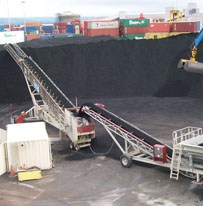 TS 542 Radial Telescopic & Hopper Feeder Shiploading - Case Study