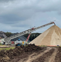 TS 42 & LF520 stacking and reclaiming iron ore